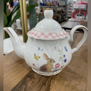 gracie teaware | Dining | Gracie Teaware Easter Bunny Pink Gingham Fine ...